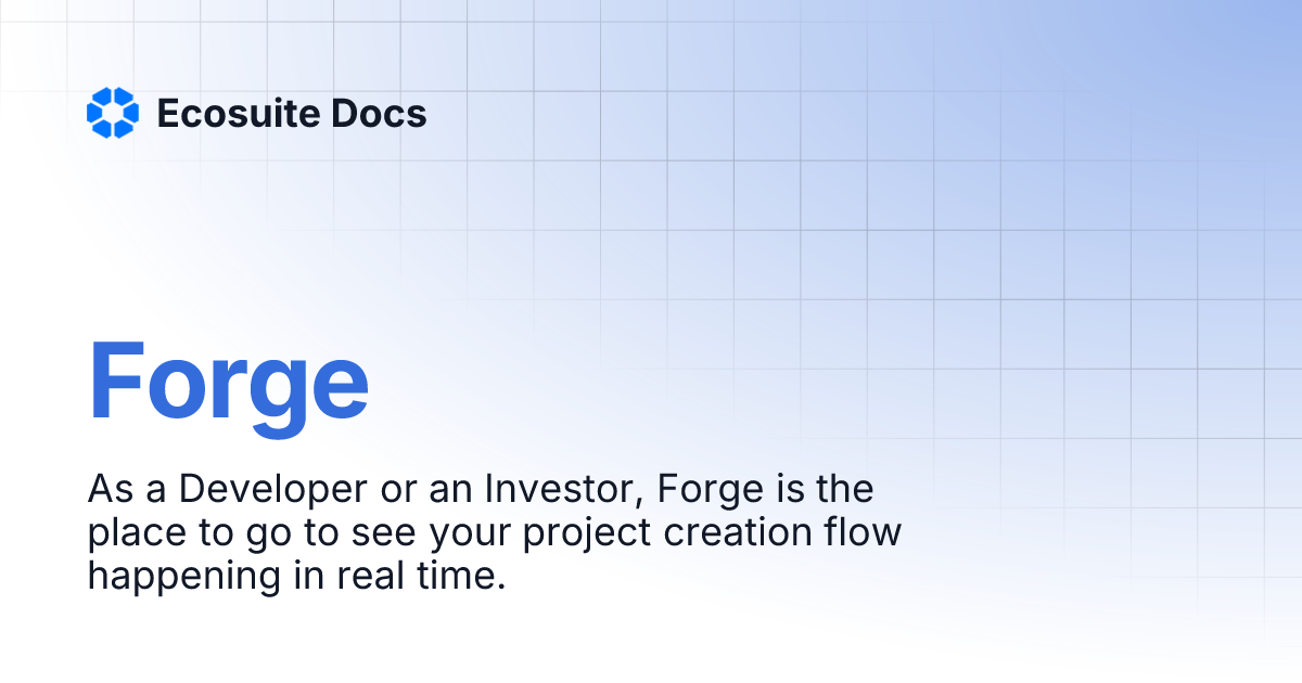 Forge | Ecosuite Docs